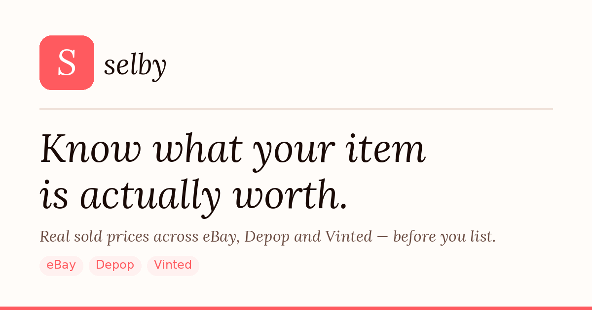 A Practical Guide to Selling on Vinted in 2026 — Selby Blog